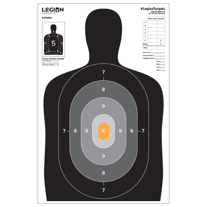B27 Silhouette Targets | Legion Targets