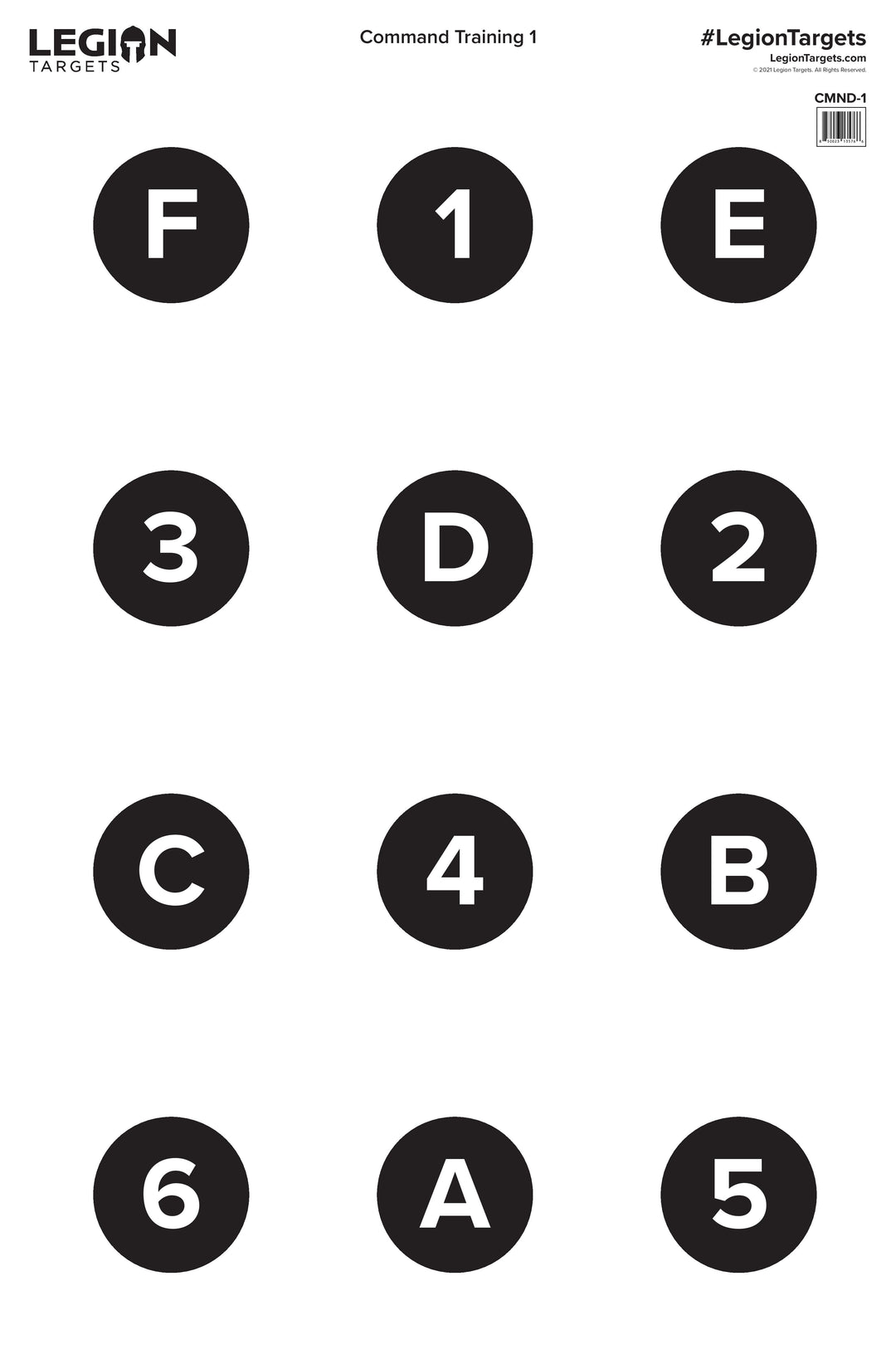 Command Training Target 1 (25 Count) - Starting at $1.75/Target ...