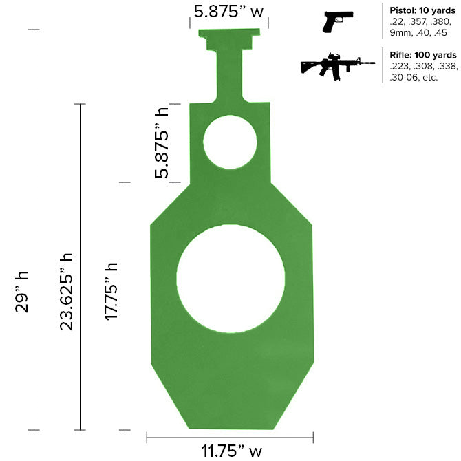 Idpa Steel Targets IDPA Infinity Target Single