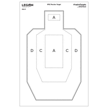 IPSC/USPSA Competition Practice Paper Target (25 Count) - Starting at ...